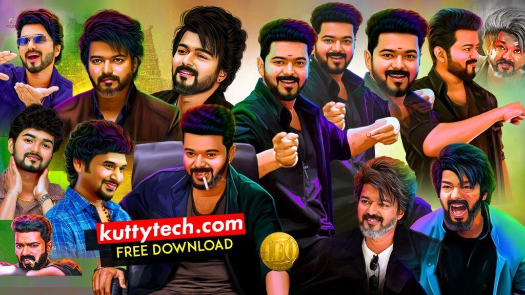 Leo Movie Thalapathy Vijay Digital Painting - Kutty Design